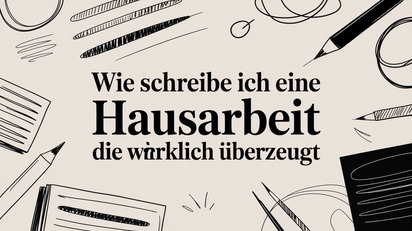 Wie schreibe ich eine Hausarbeit die wirklich überzeugt ...