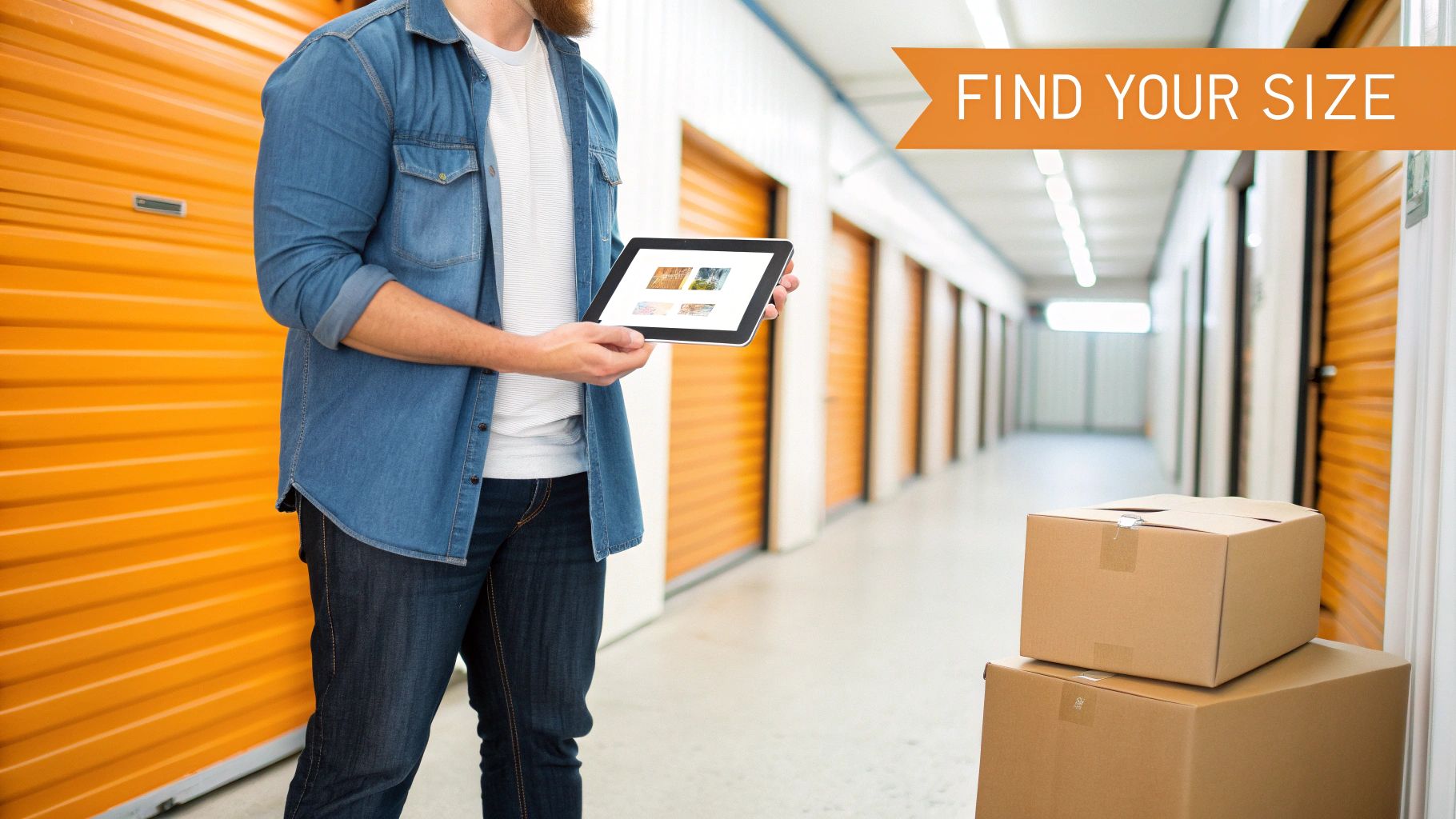 Self Storage Unit Size Guide How To Choose The Right Space Orange Box