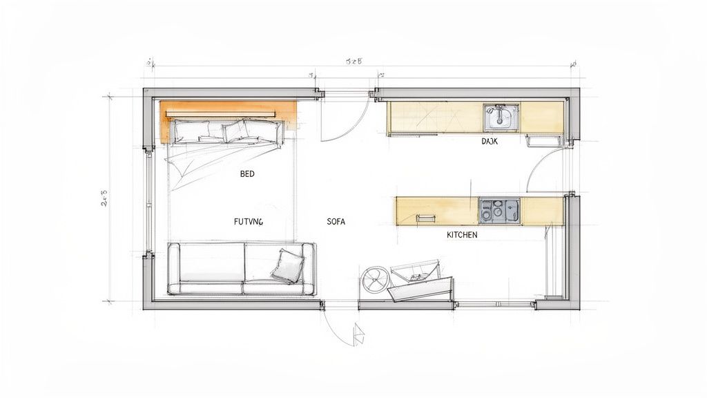 Discover studio apartment furniture layout for small spaces