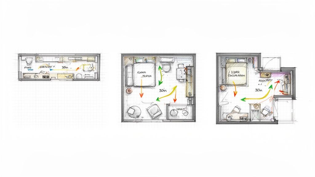 Discover studio apartment furniture layout for small spaces