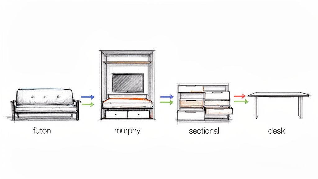 Discover studio apartment furniture layout for small spaces