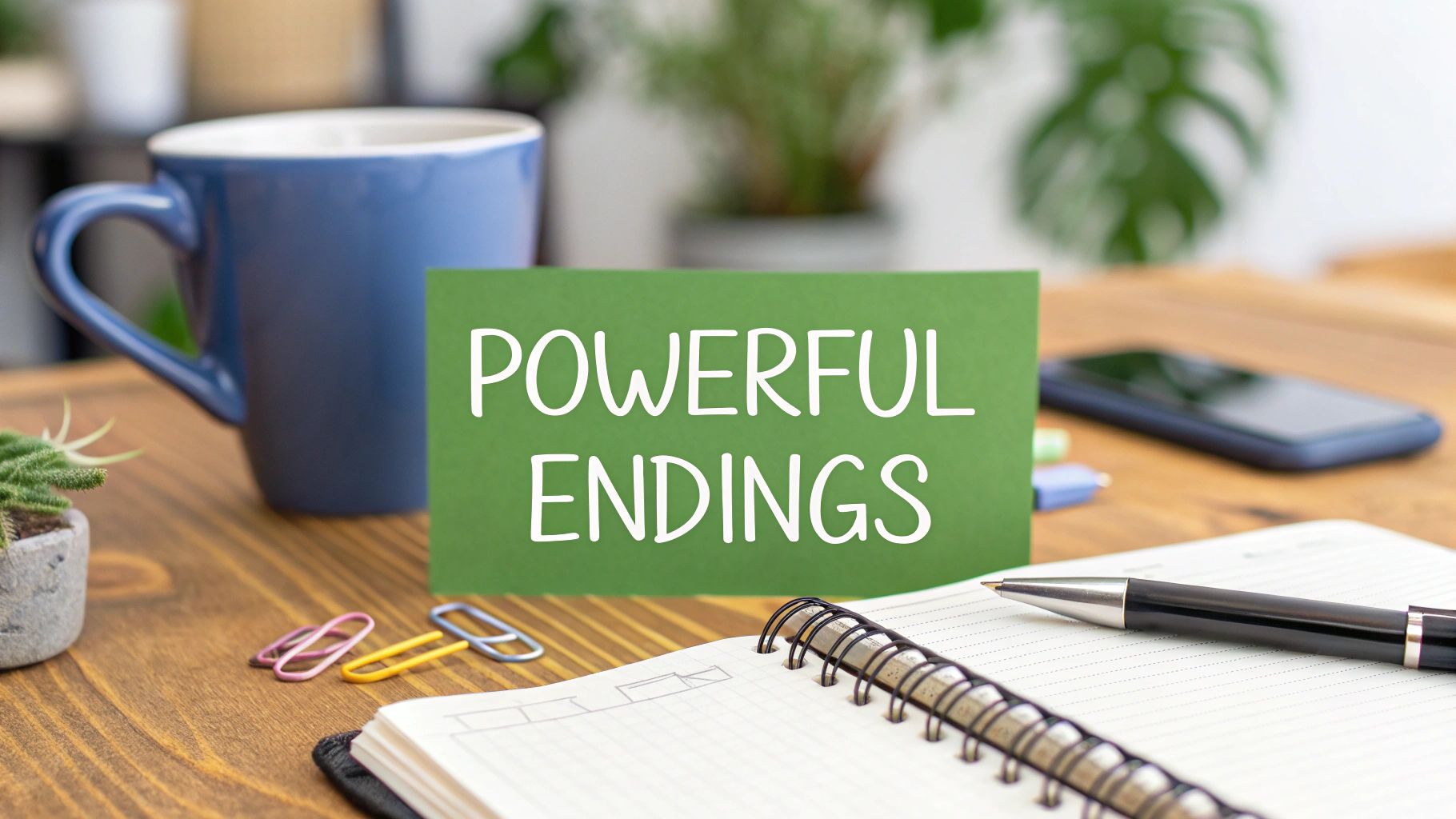 10 Powerful Endings with good concluding transition words | Natural Write