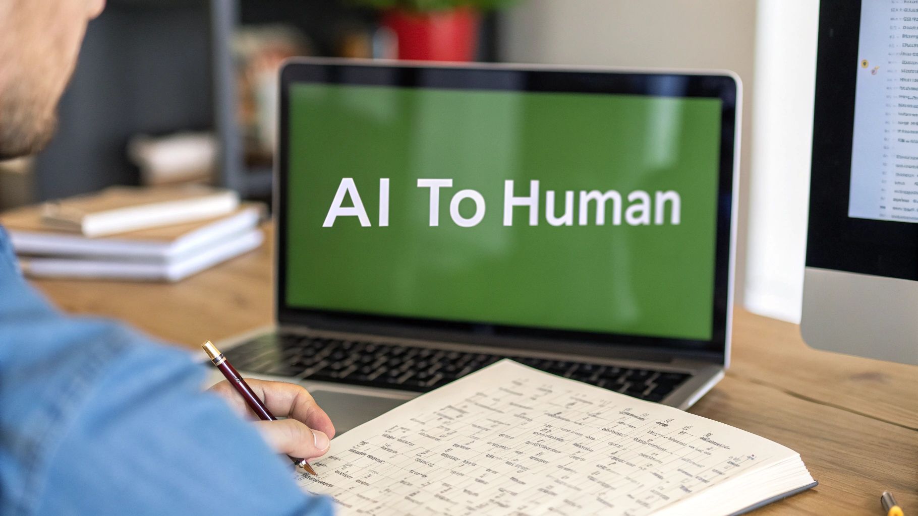 Your Guide to an AI to Human Converter | Natural Write