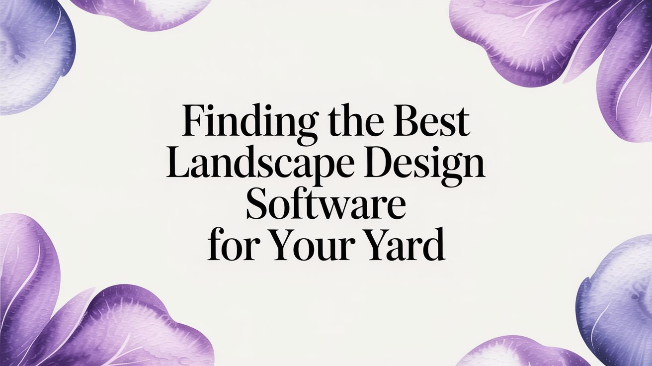 Finding the Best Landscape Design Software for Your Yard