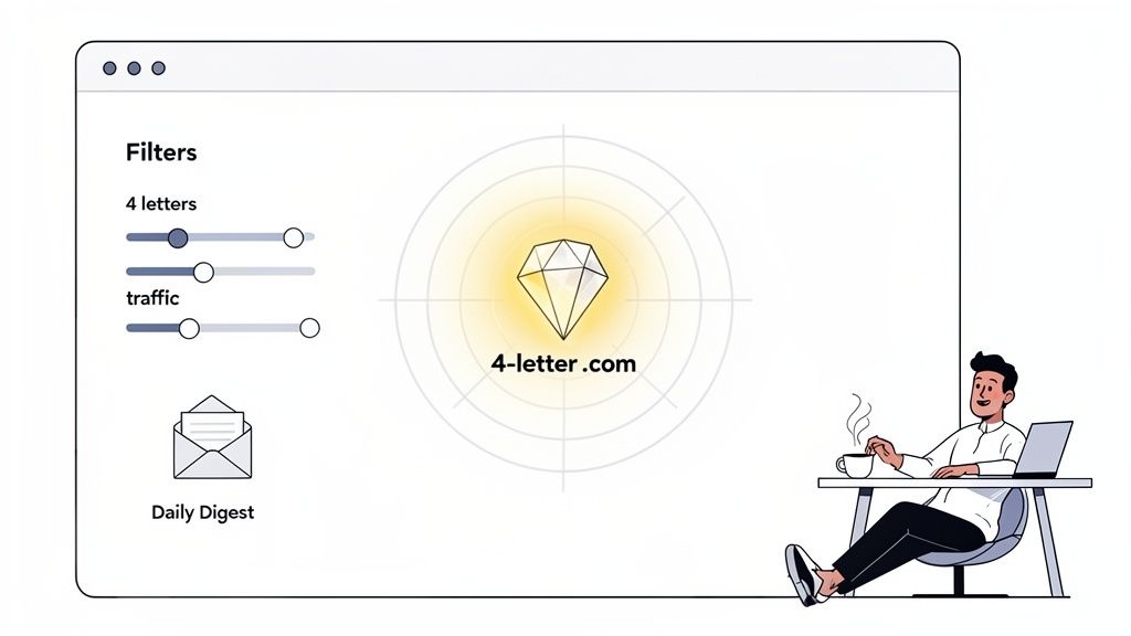 The Art of Acquiring a 4 Letter Domain