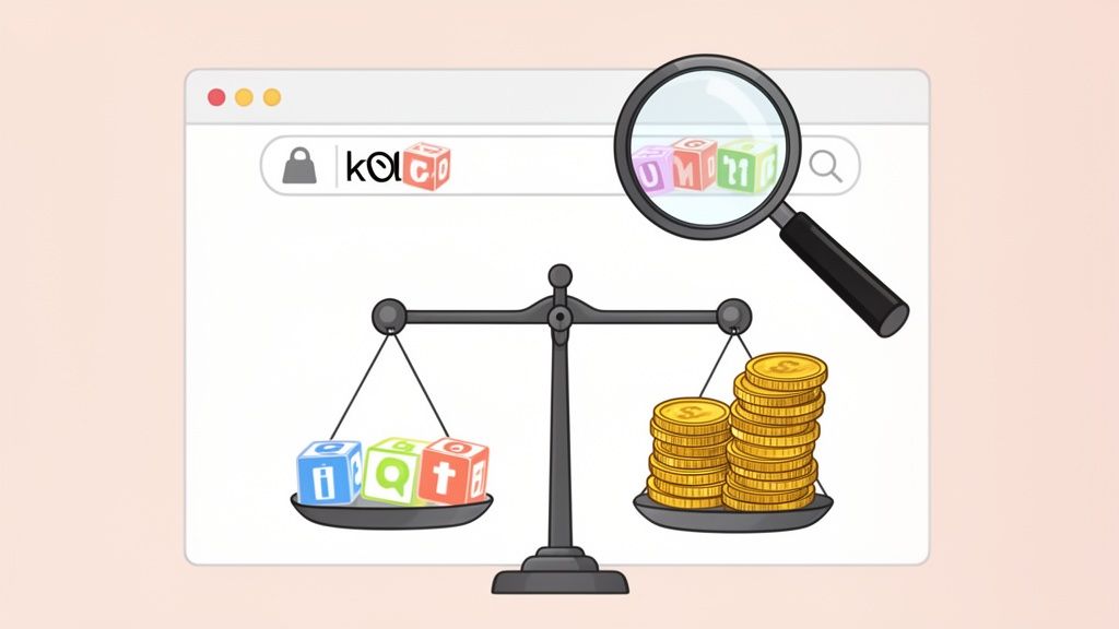 Your Guide to Finding and Valuing a 4 Letters Domain