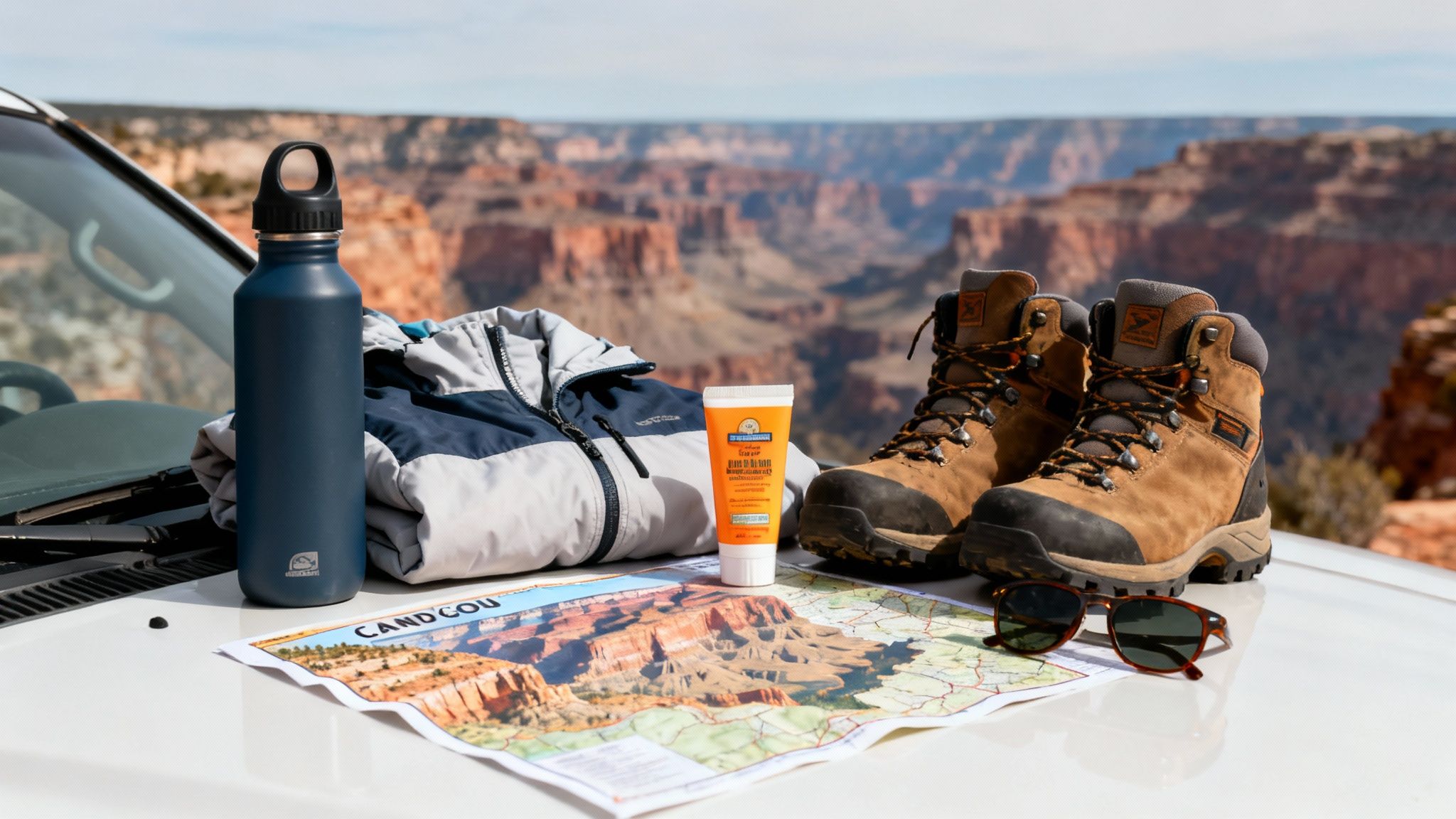 Las Vegas Nevada to Grand Canyon South Rim Road Trip Guide - Comedy on ...