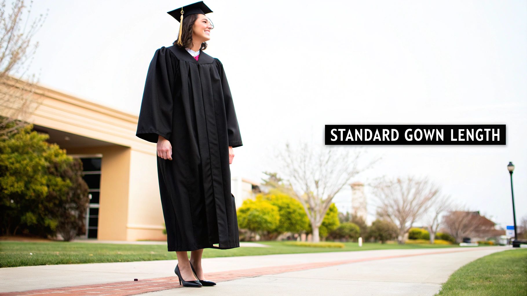 Your Guide to the Proper Length of Graduation Gown – Graduation Cap and ...