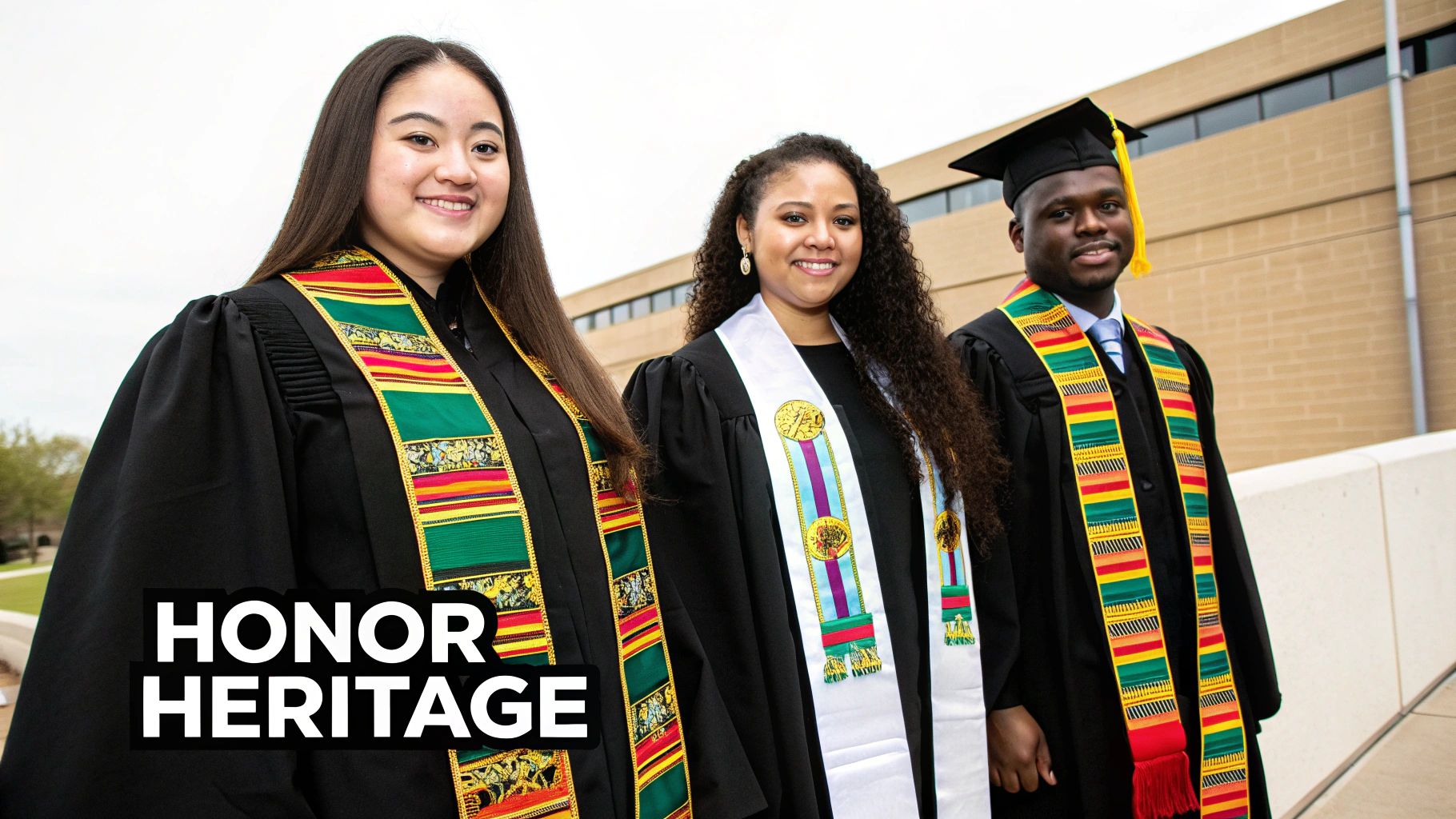 How to Wear a Sash on Graduation Gown – Stoles.com