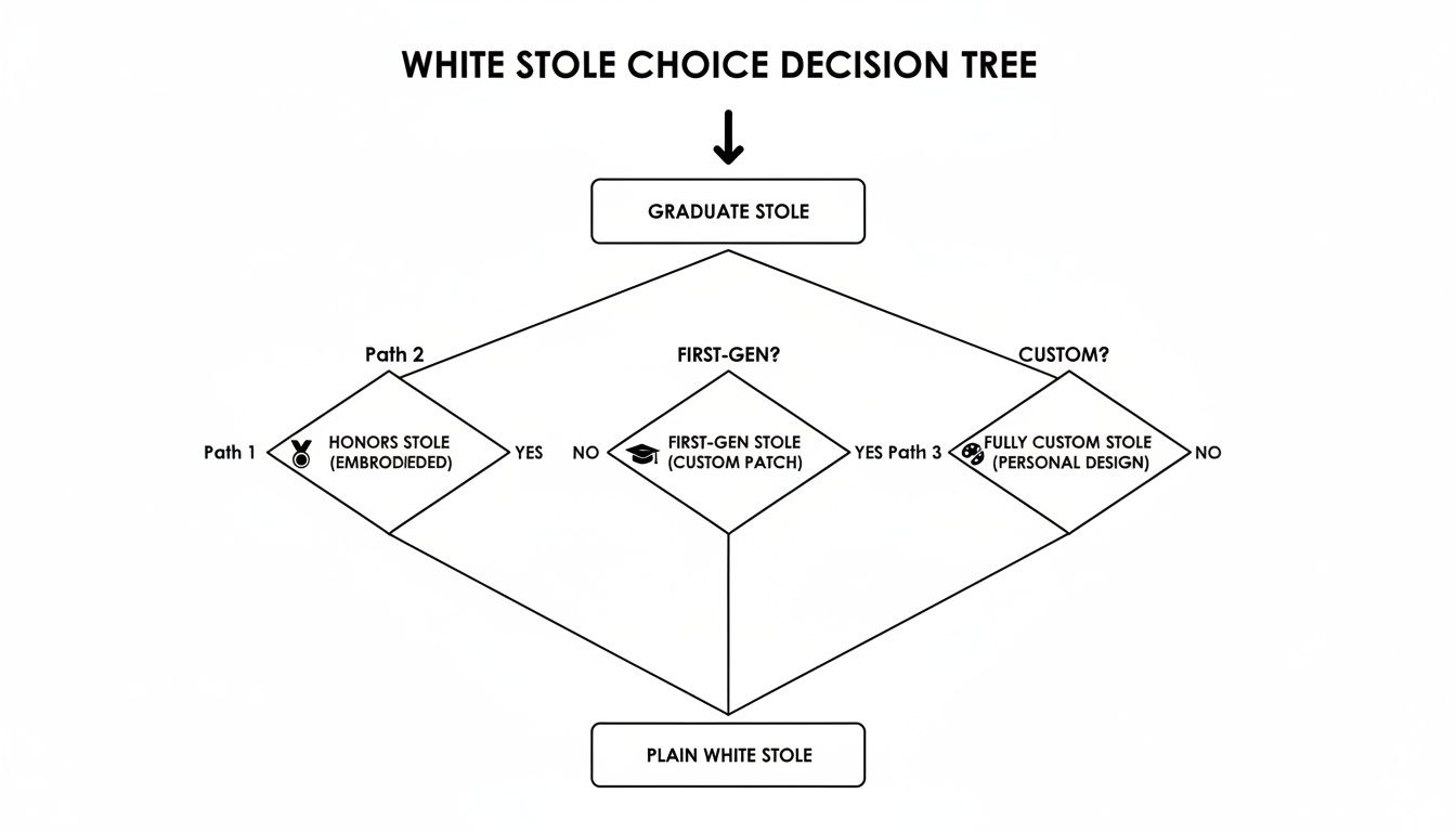 Your Complete Guide to the White Graduation Stole – Graduation Cap and Gown