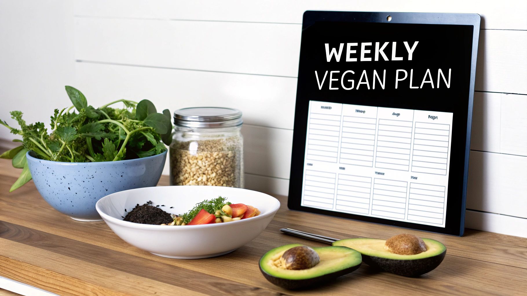 How Do I Create a Vegan Meal Plan with Grocery List?