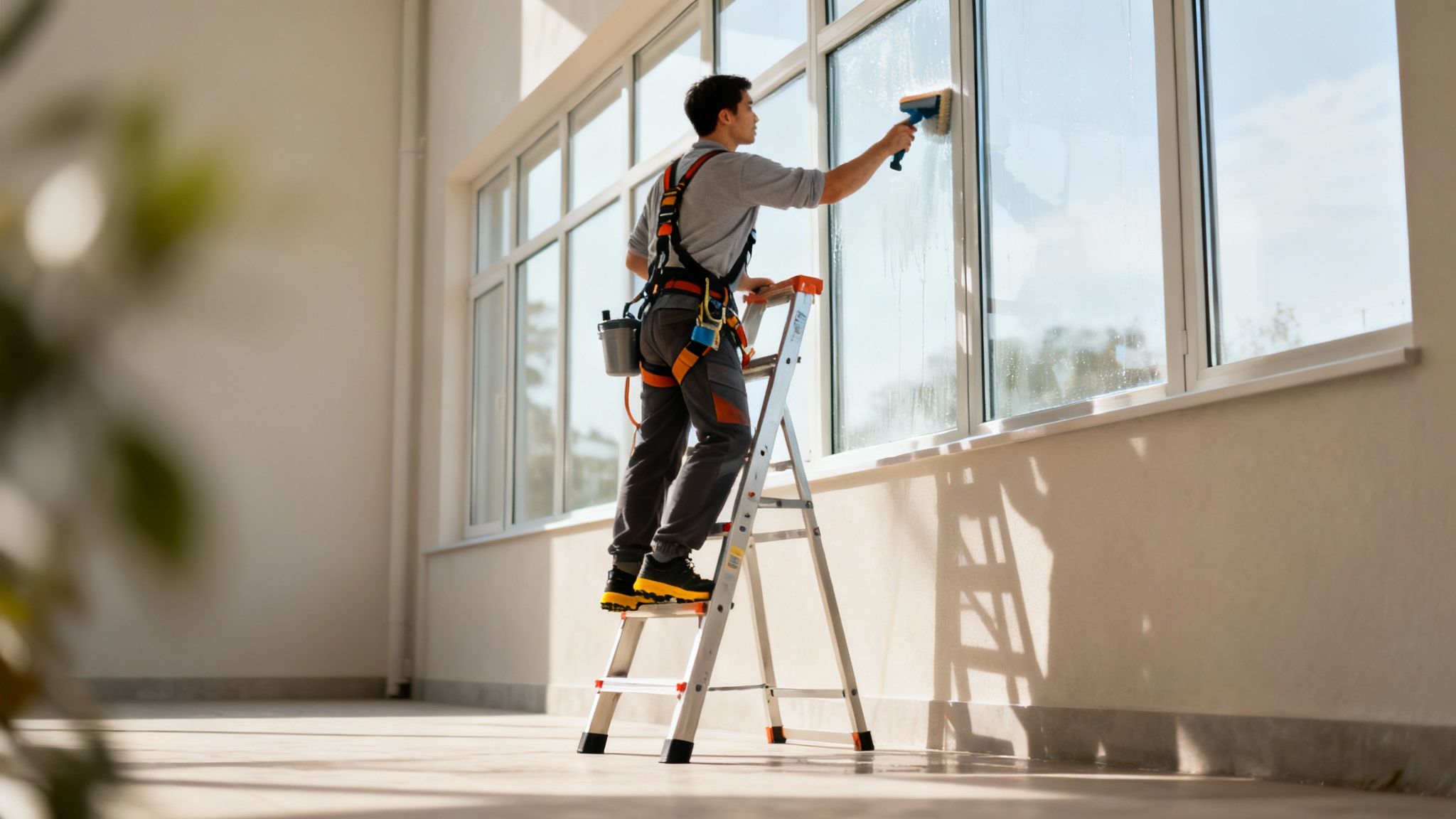 How to Clean High Windows for a Spotless View - Sparkle Tech Window Washing