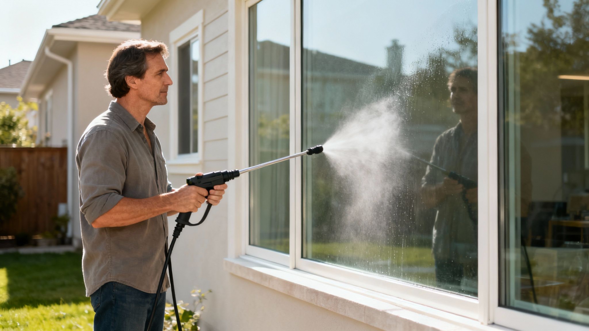 Can You Pressure Wash Windows Safely – Sparkle Tech Window Washing