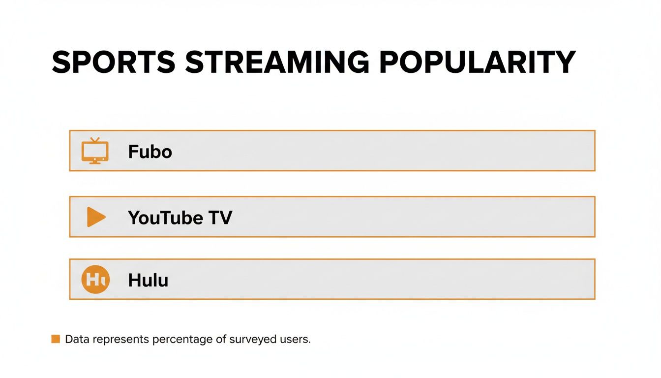 A Sports Fan's Streaming TV Services Comparison