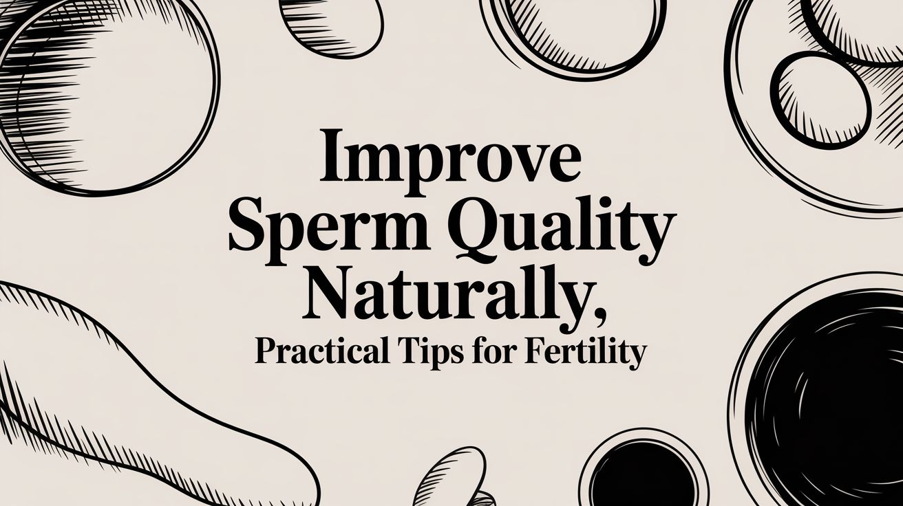 Improve Sperm Quality Naturally: Practical Tips for Men's Fertility