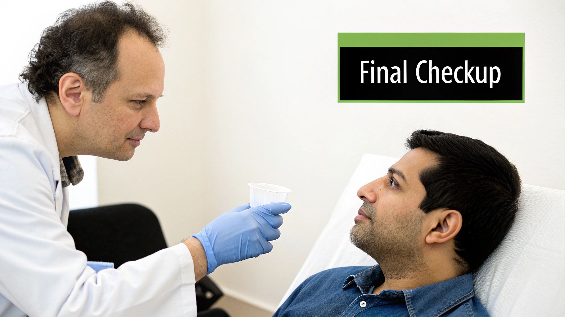 Clear Post Vasectomy Sperm Test Instructions for Men