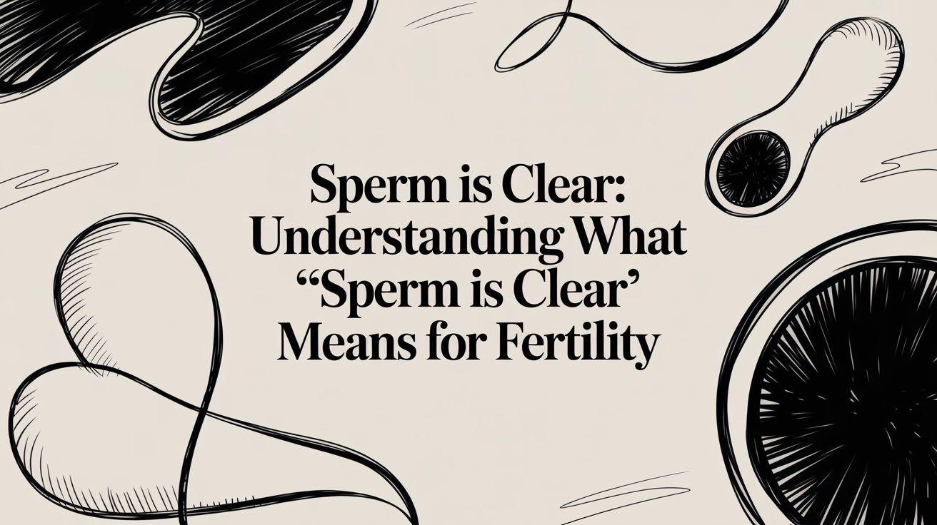 Sperm Is Clear: Understanding What 'sperm is clear' Means for Male ...
