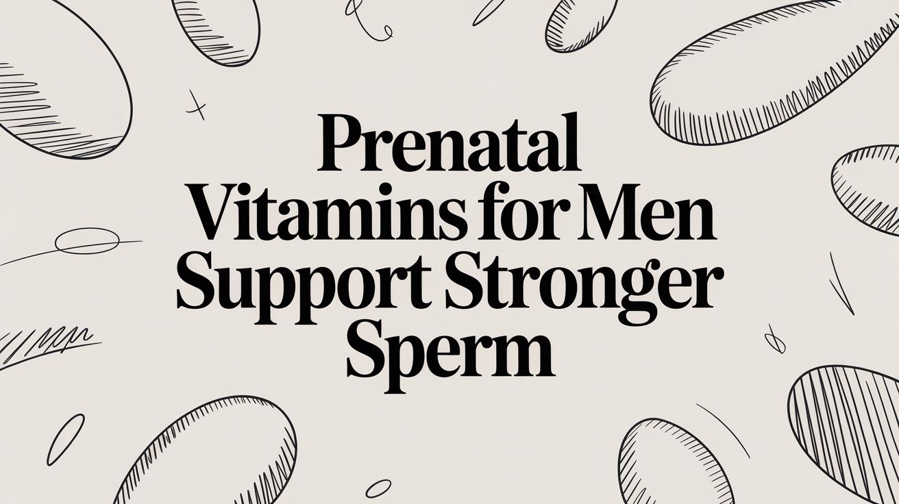Prenatal Vitamins for Men Support Stronger Sperm