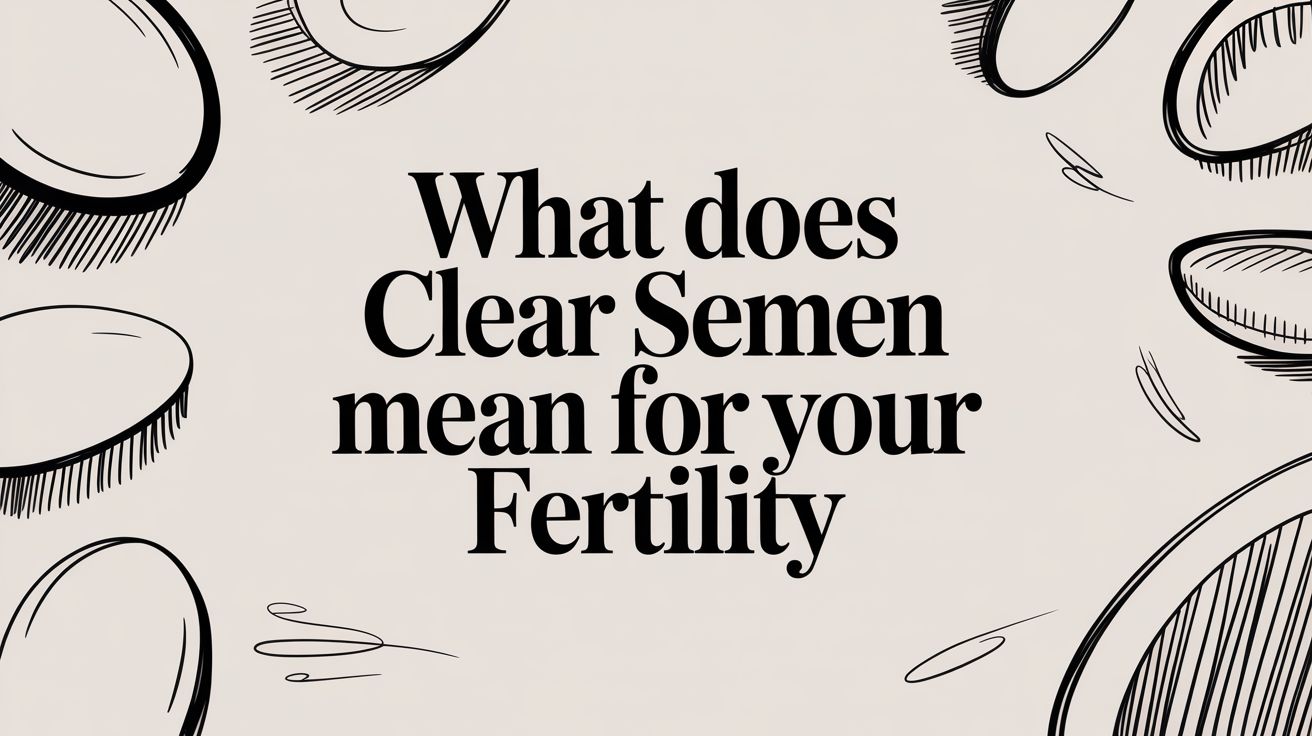 What Does Clear Semen Mean for Your Fertility?