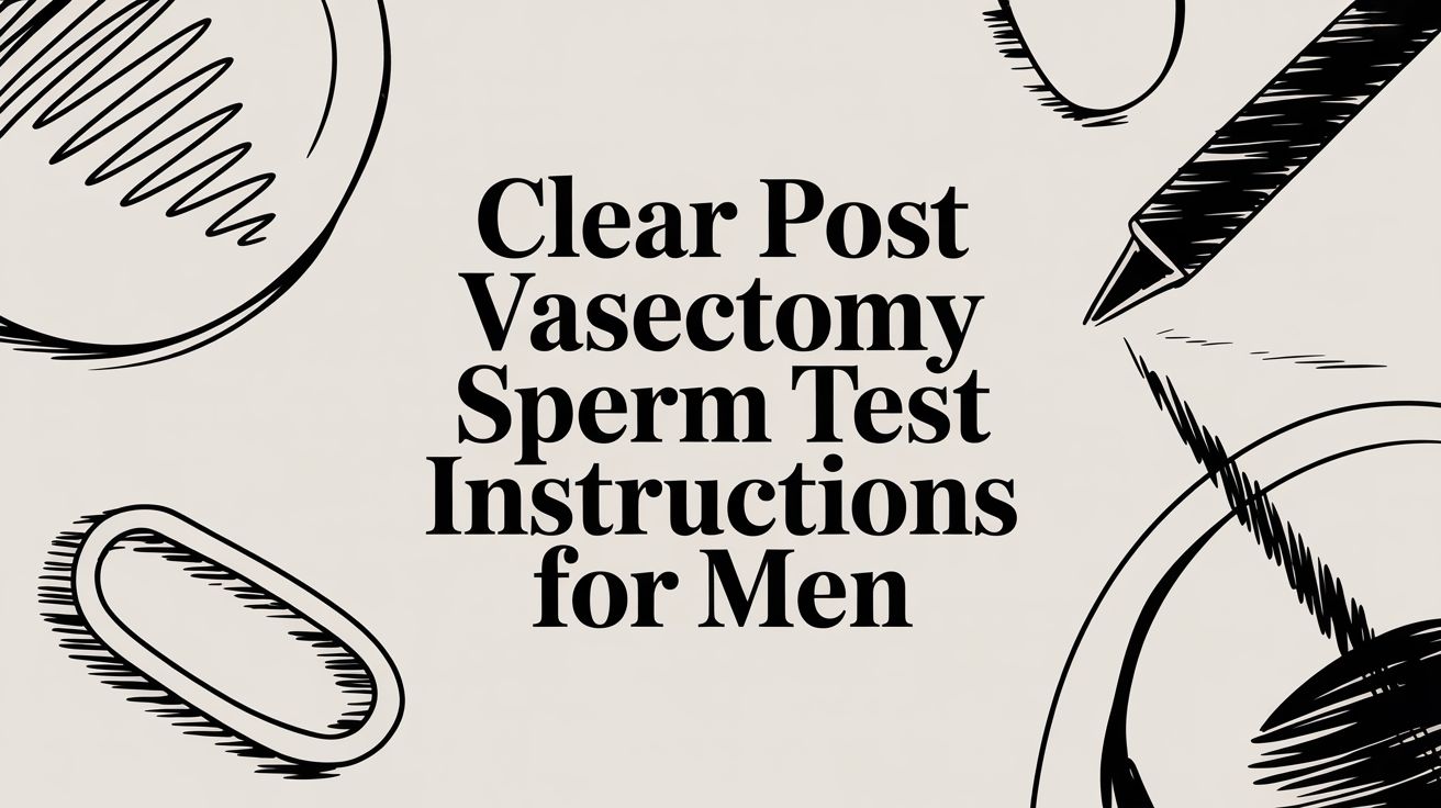 Clear Post Vasectomy Sperm Test Instructions for Men