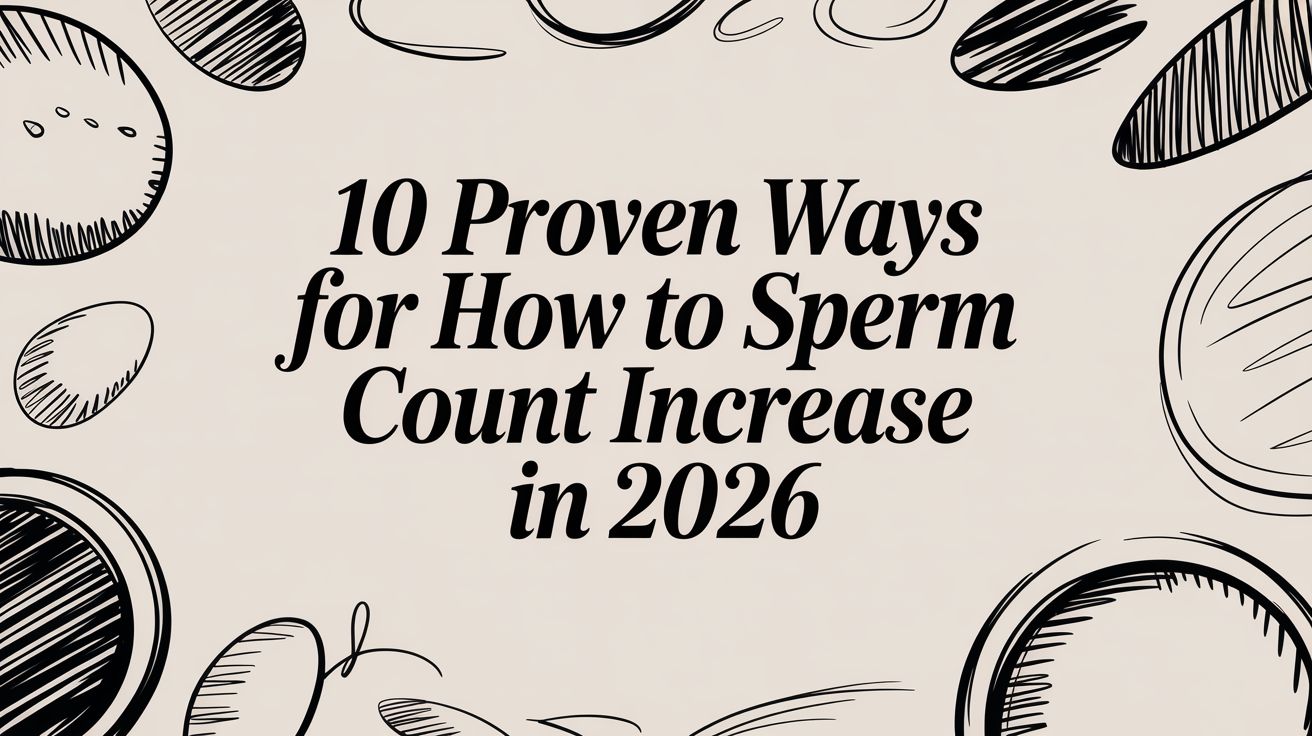 10 Proven Ways for How to Sperm Count Increase in 2026