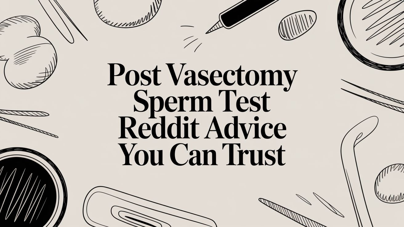 Post Vasectomy Sperm Test Reddit Advice You Can Trust