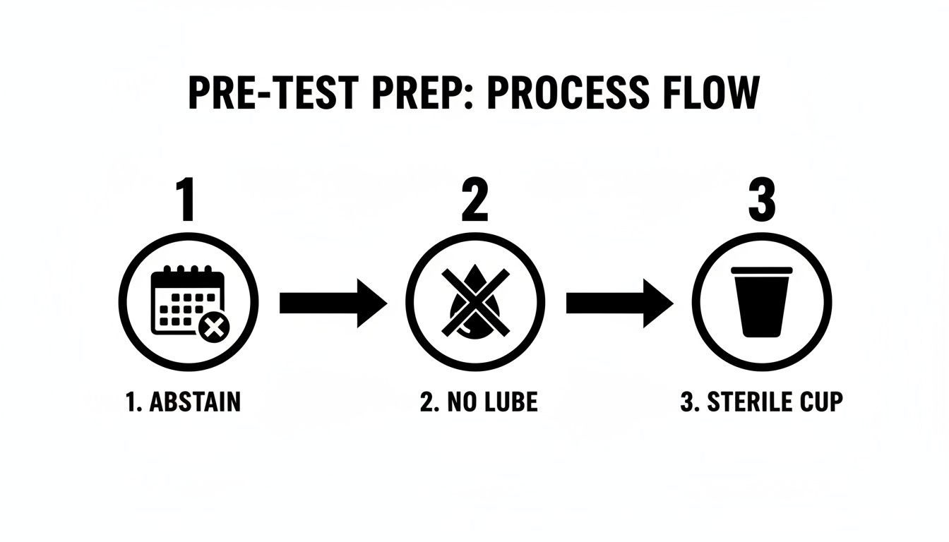 Clear Post Vasectomy Sperm Test Instructions for Men