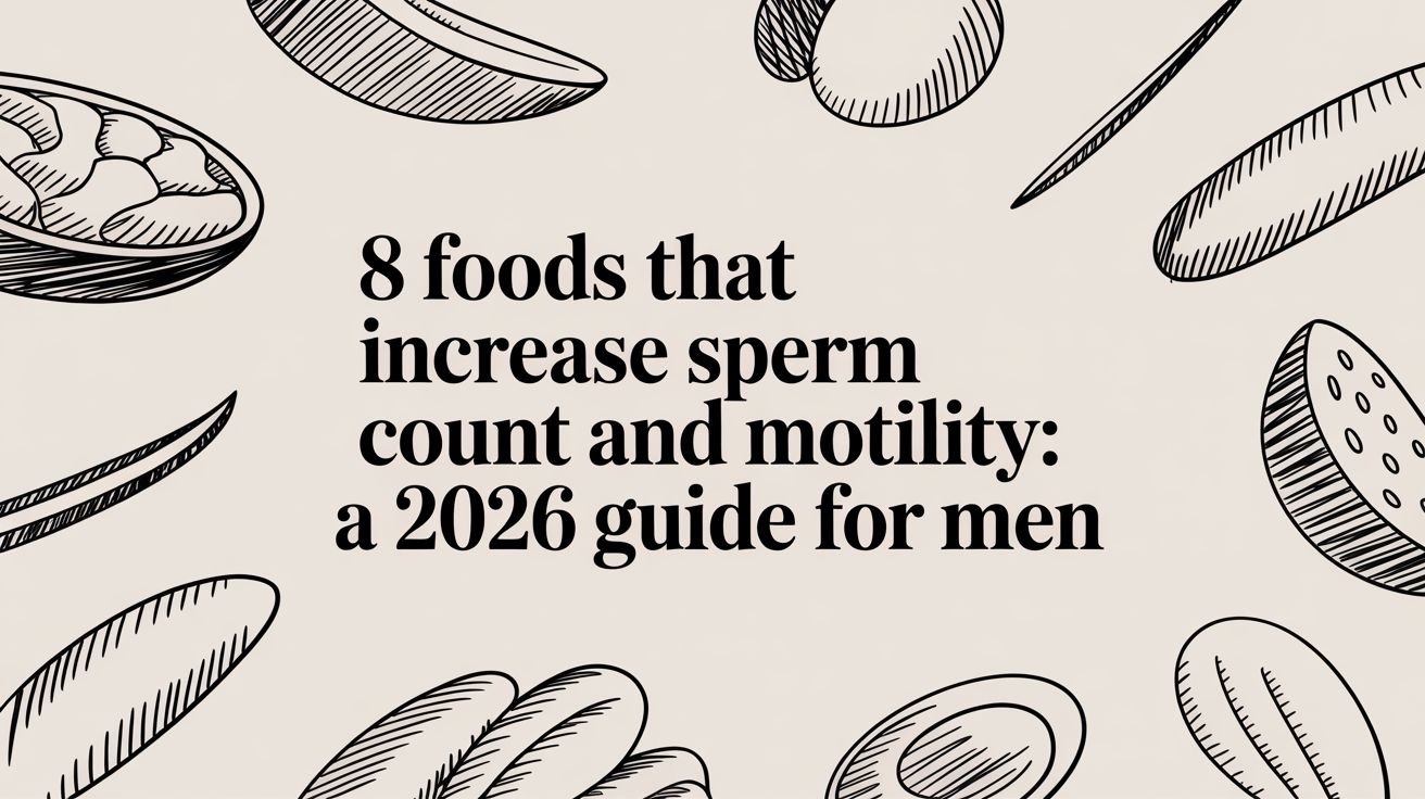 8 Foods That Increase Sperm Count and Motility: A 2026 Guide for Men
