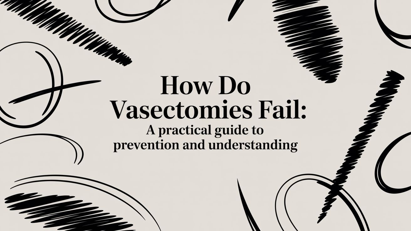 How do vasectomies fail: A practical guide for men