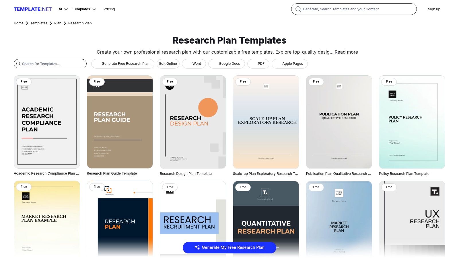 7 Research Plan Examples to Help You Start Your Project | Honeybear.ai ...