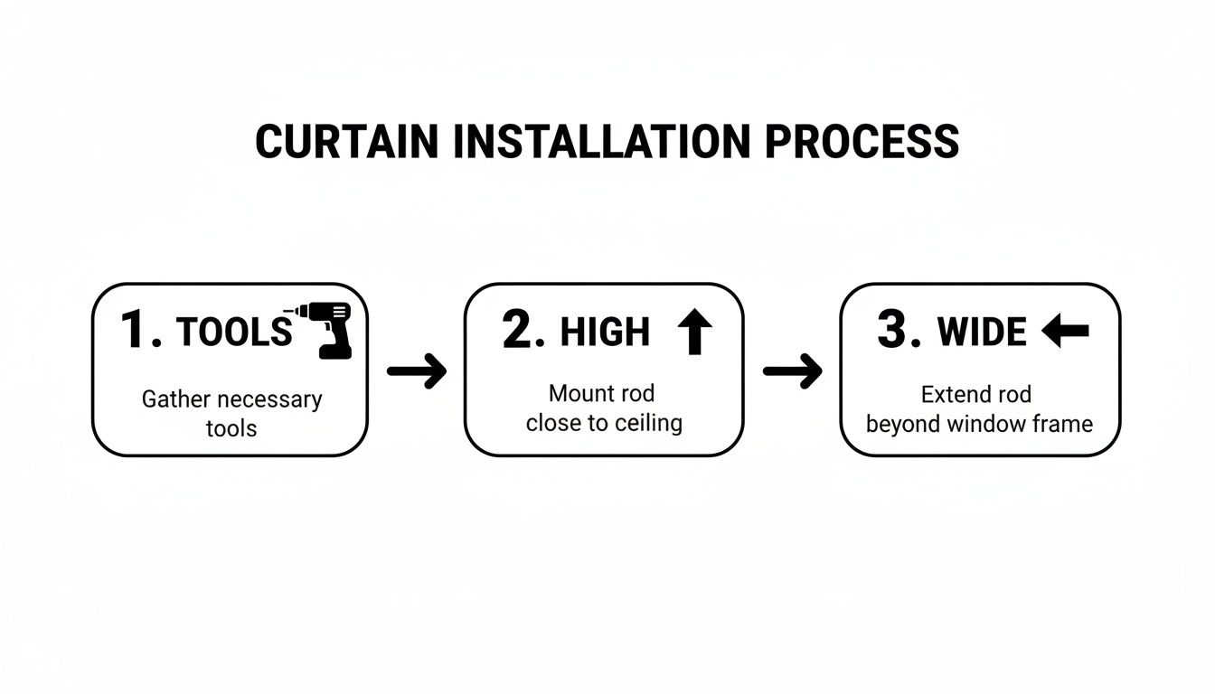 The Correct Way to Hang Curtains for a Designer Look