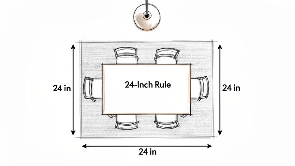 A Complete Guide to Dining Room Rugs Size Under Table