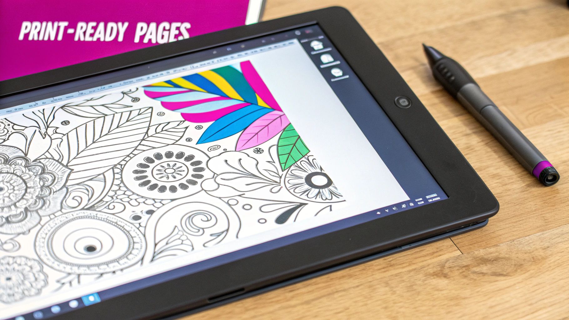 Create Stunning Line Art Coloring Pages with AI
