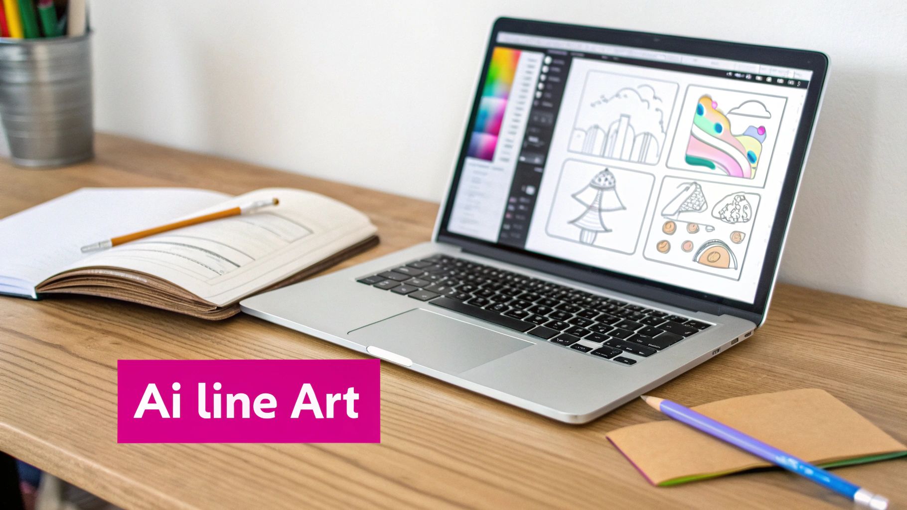 Create Stunning Line Art Coloring Pages with AI