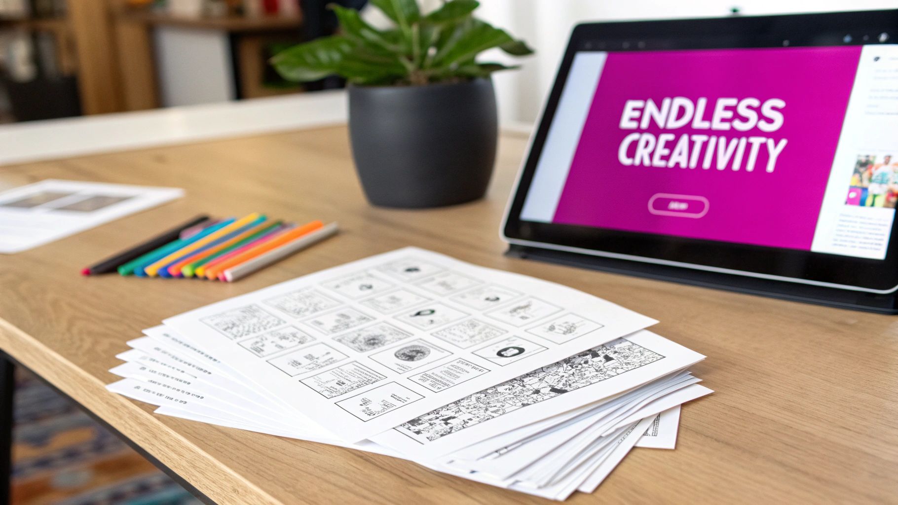 Printable Coloring Pages for Kids: AI-Generated Designs You Can Print Now