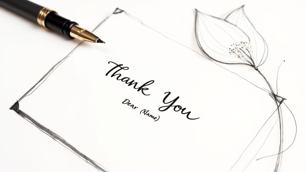 Finding The Right Words How To Write A Funeral Thank You Note