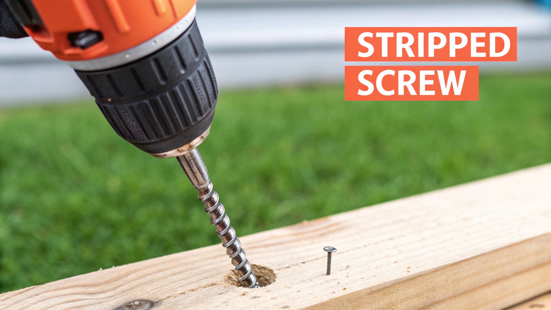 Drilling out a stripped screw: Quick guide | Assembly Smart