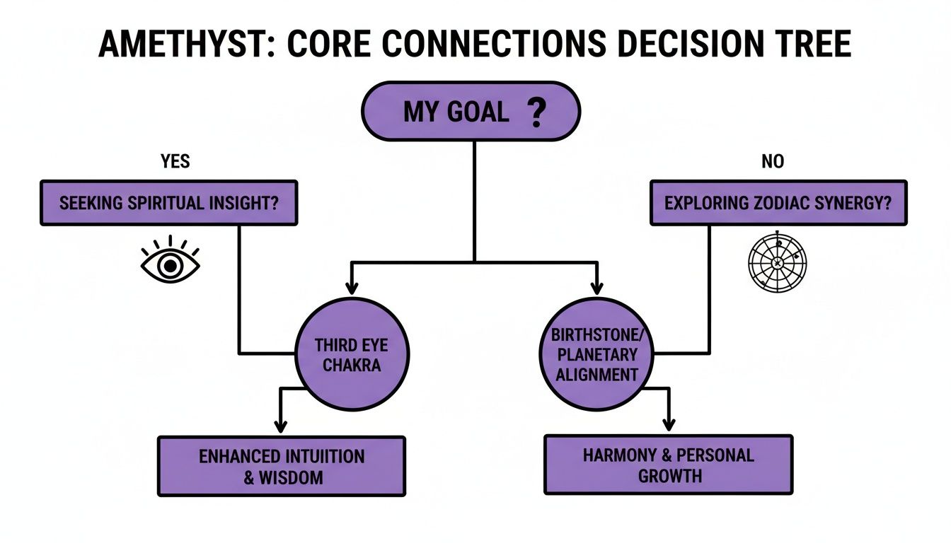 Explore amethyst crystal meaning: Calm, clarity, and healing – Evolve Mala