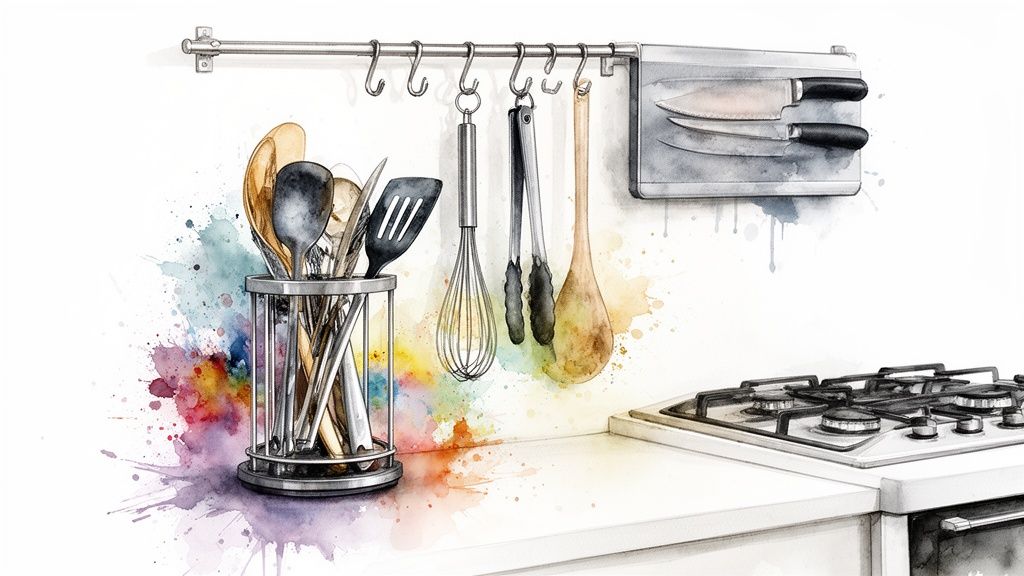 How to Organize Kitchen Utensils for Effortless Cooking – Cooler Kitchen