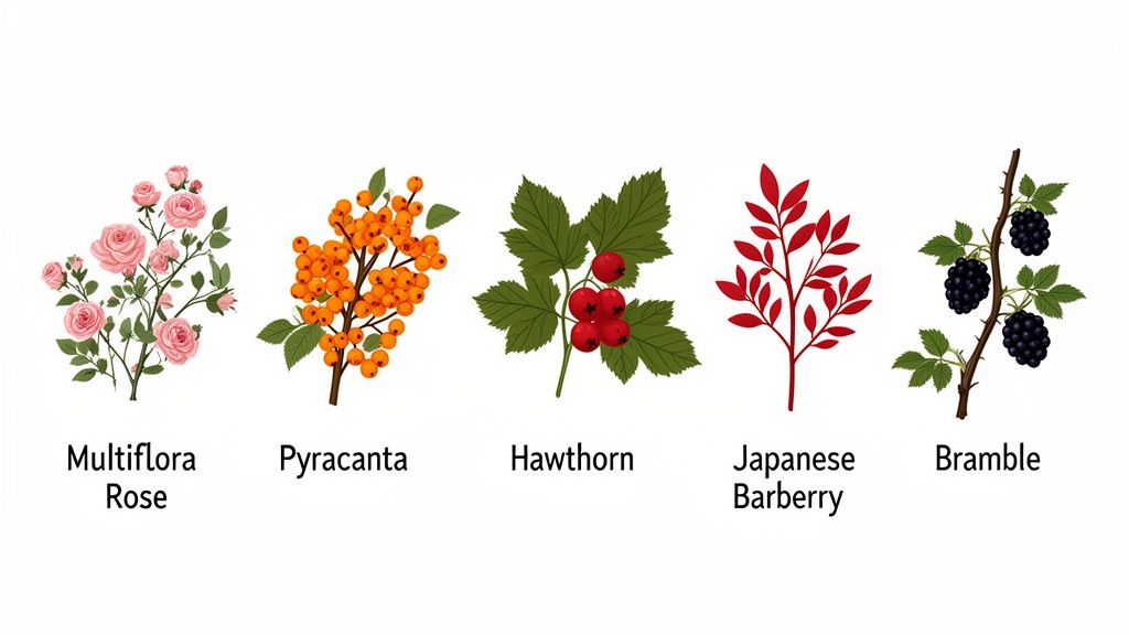 A Homeowner's Guide to Bushes With Thorns Identification