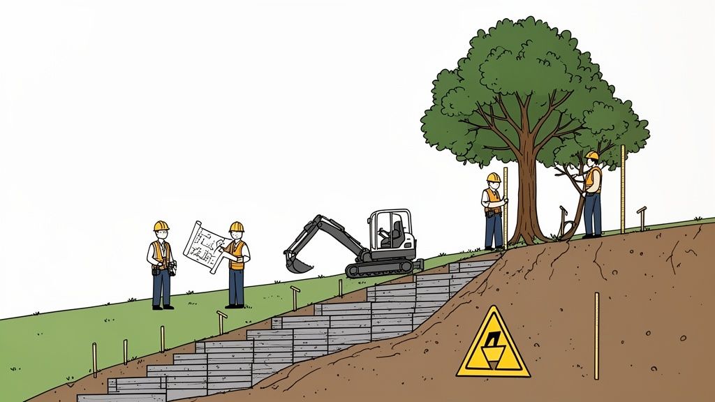 A Guide to Building a Retaining Wall with Railroad Ties in Atlanta