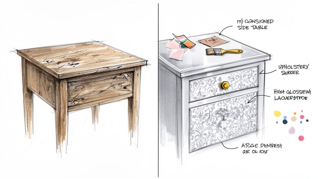 Refashion Consigned Furniture and Clothing to Create Wow-Worthy Pieces