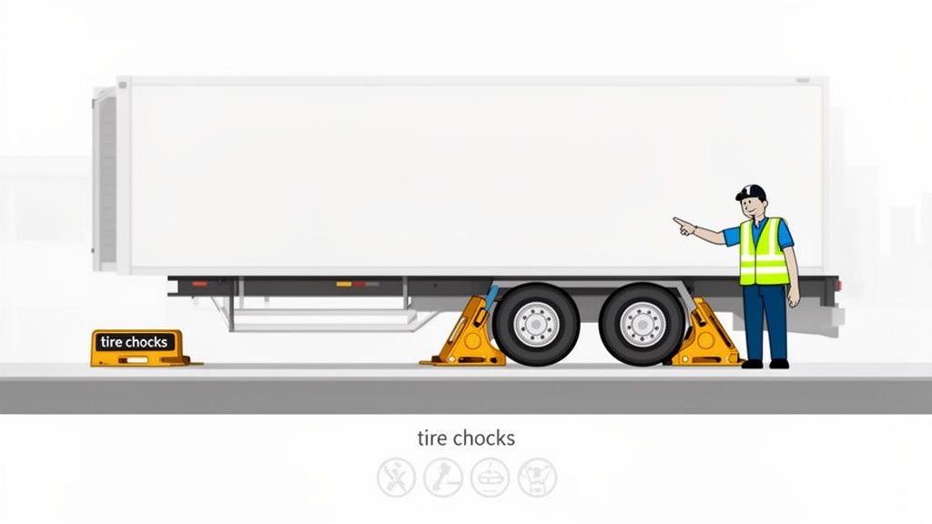 A Practical Guide to Tire Chocks for Trailers at the Loading Dock