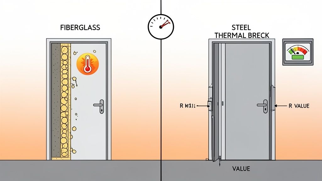Fibreglass vs Steel Doors: A Definitive Commercial Guide