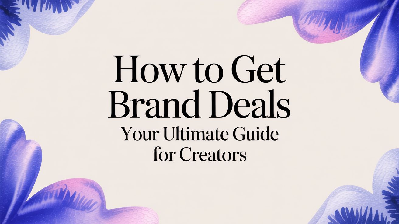 How To Get A Brand Deal