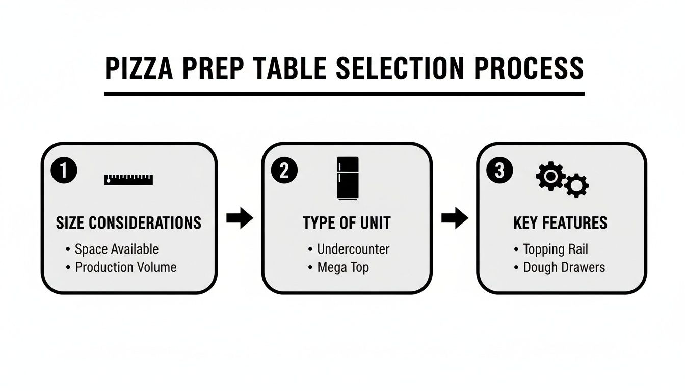 Choosing the Right Stainless Steel Pizza Prep Table for Your Pizzeria