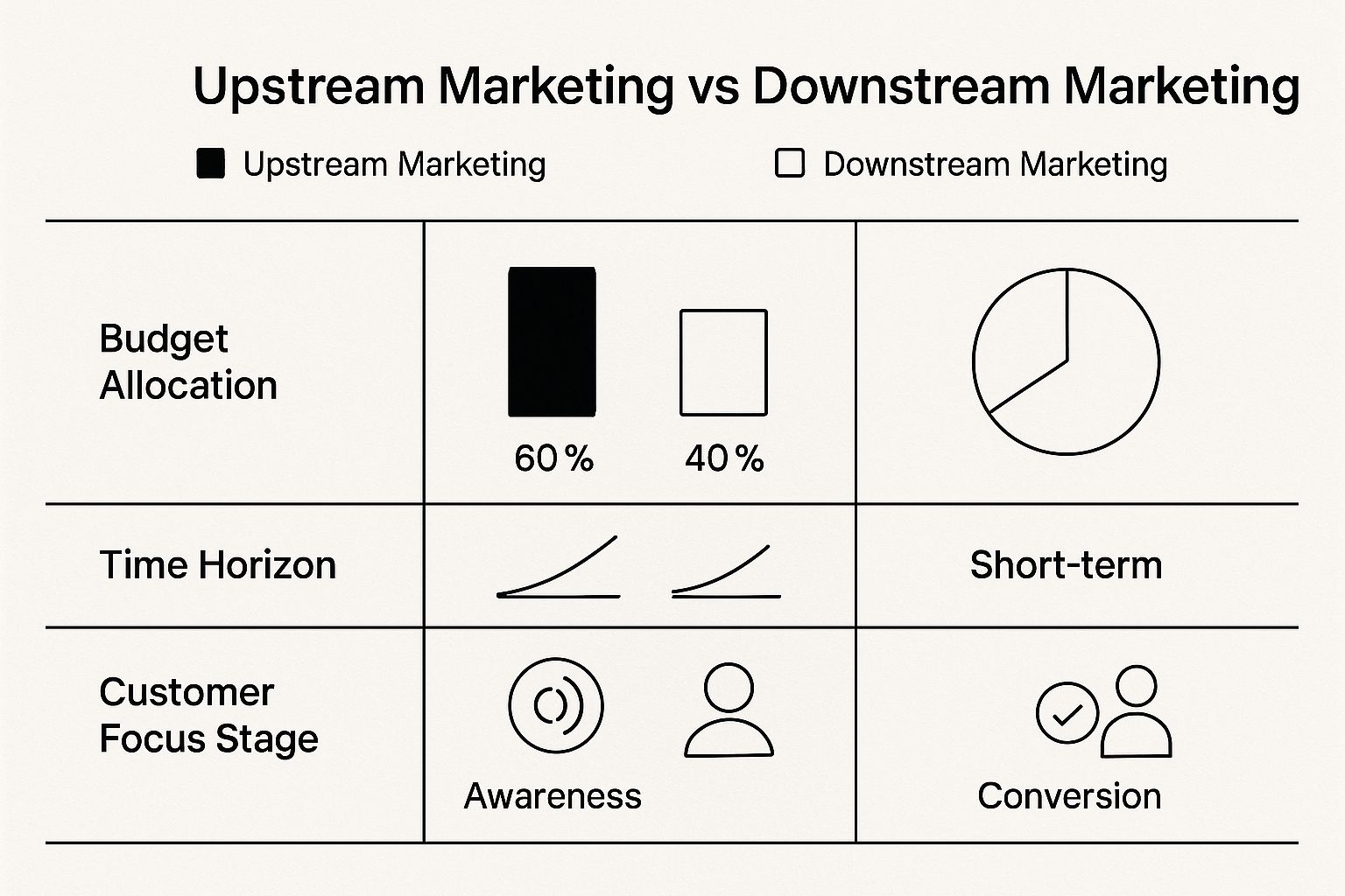 Upstream vs Downstream Marketing: A B2B Growth Guide