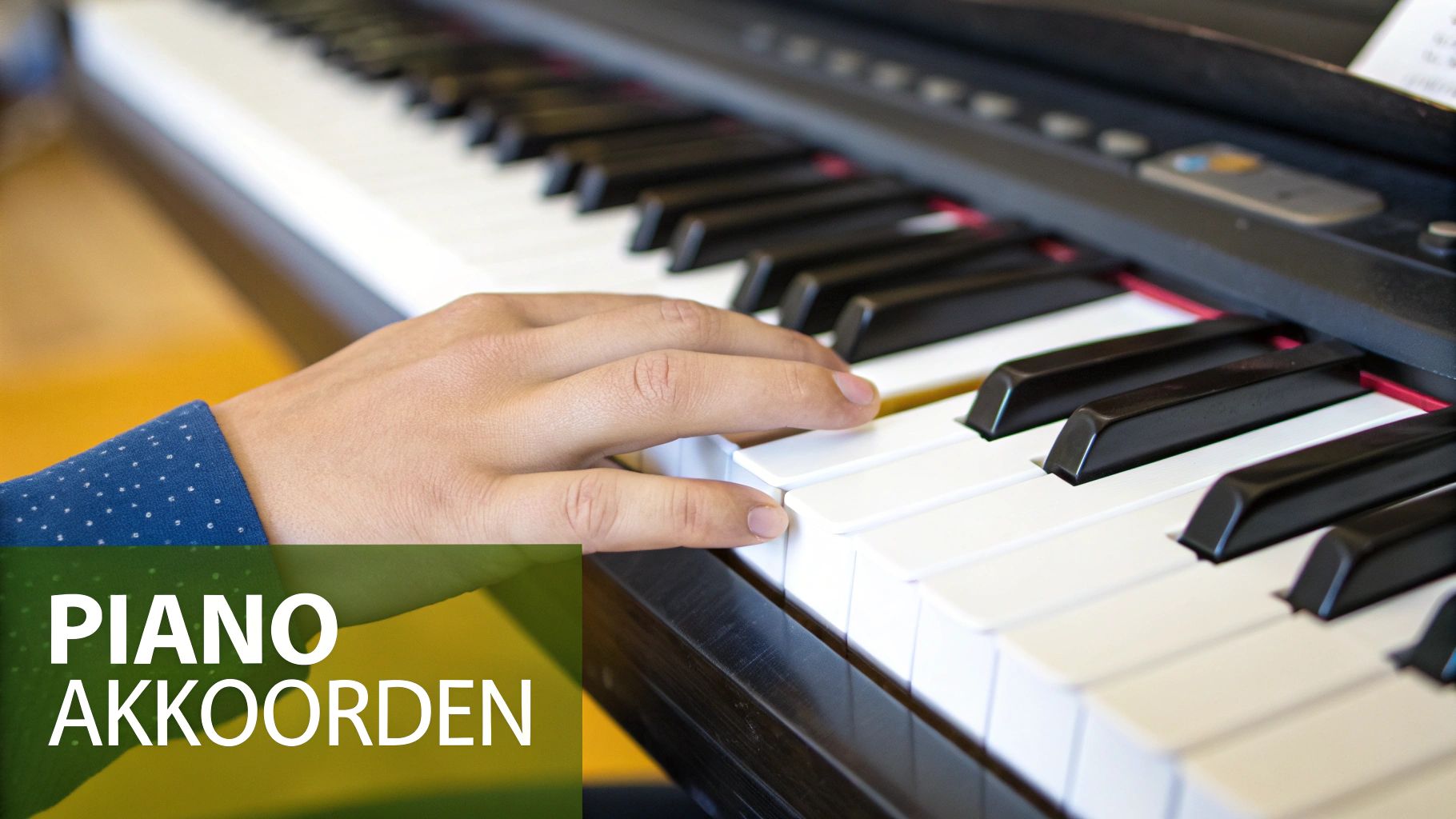 Piano akkoorden leren: snel zelf liedjes op piano spelen