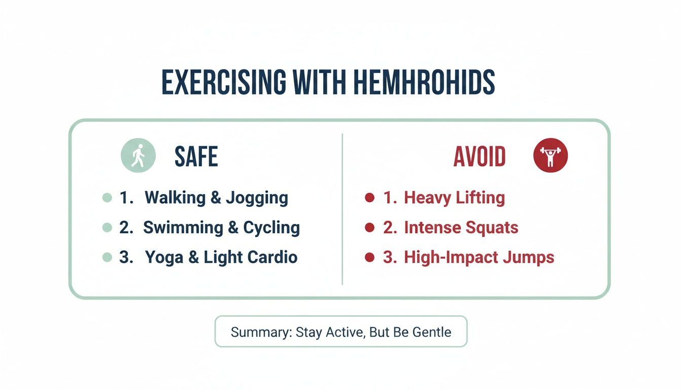Can You Exercise With Hemorrhoids? Safe Workouts & Tips