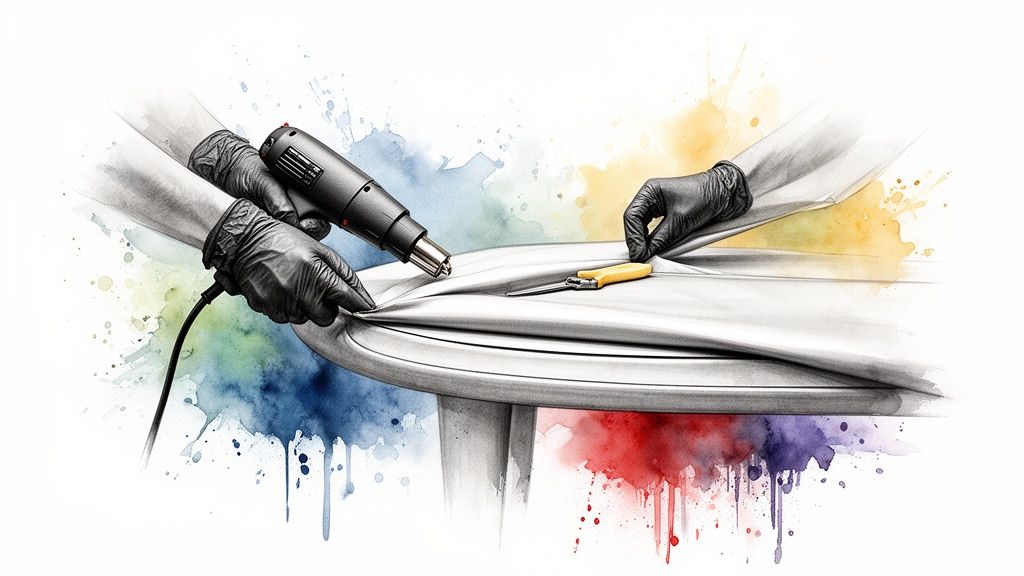 A Creative Guide to Vinyl Wrap for Table Top Transformations